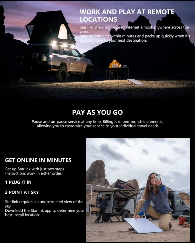 NEW Starlink Rev4 Satellite Internet Flat Starlink Mini High ...