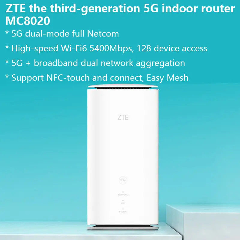 ZTE MC8020 5G Modem CPE WIFI 6 Dual Band 5400Mbps Up To 128 Users ...