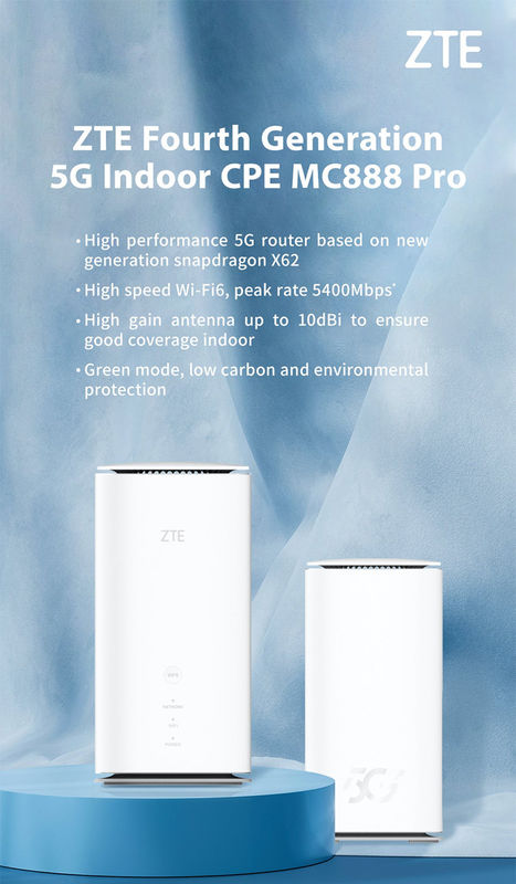 ZTE 5G CPE MC888 Pro with X62 chipset Unlocked 5G WiFi Home Router ZTE MC888 Pro 5G CPE Router