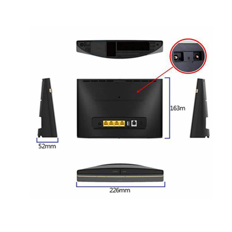 300Mbp 4g Lte Cpe Wifi Router Huawei Unlocked B525S-65a With Antenna