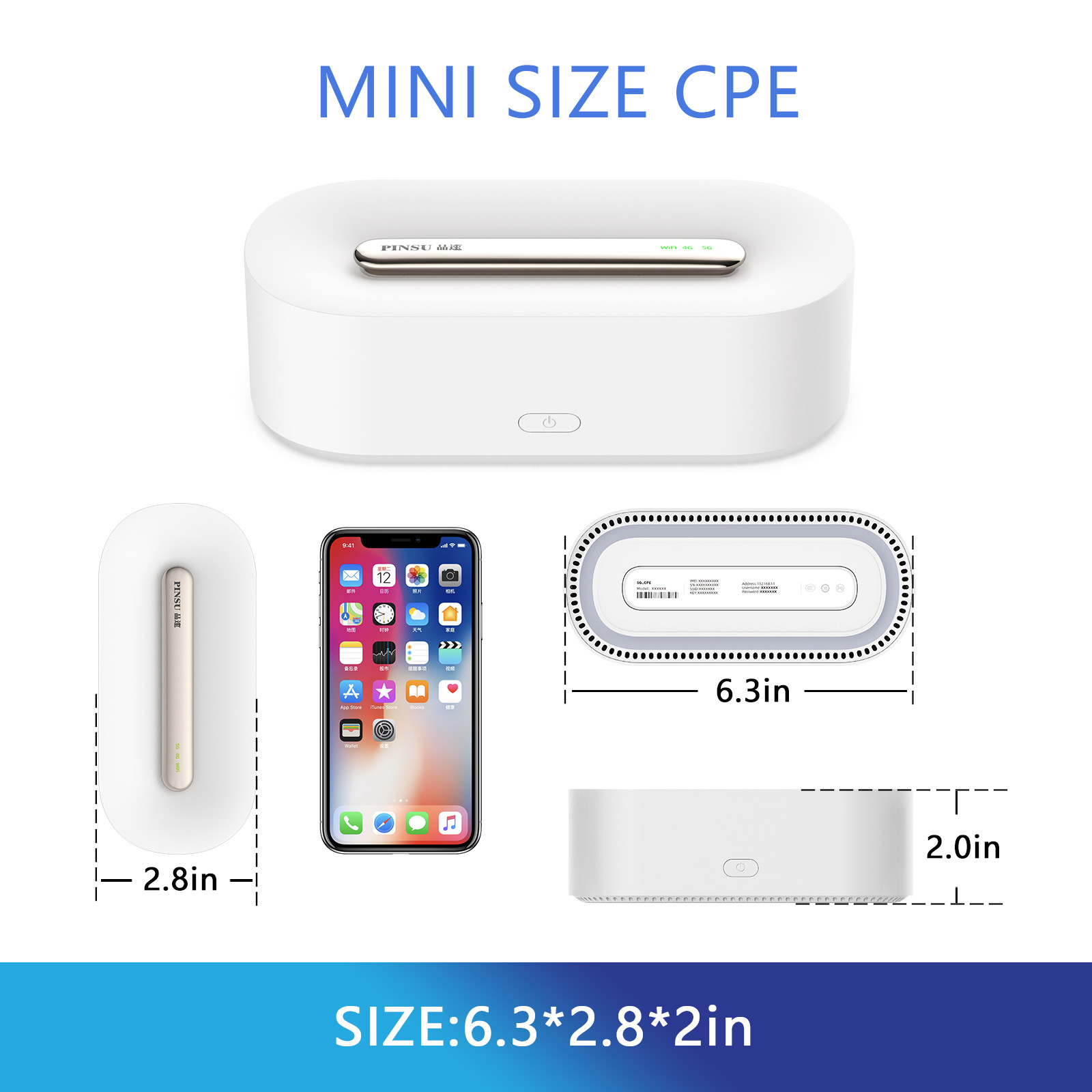 Pinsu R200 5G Mobile Router Portable Wireless Wifi With RJ45 5G CPE ...